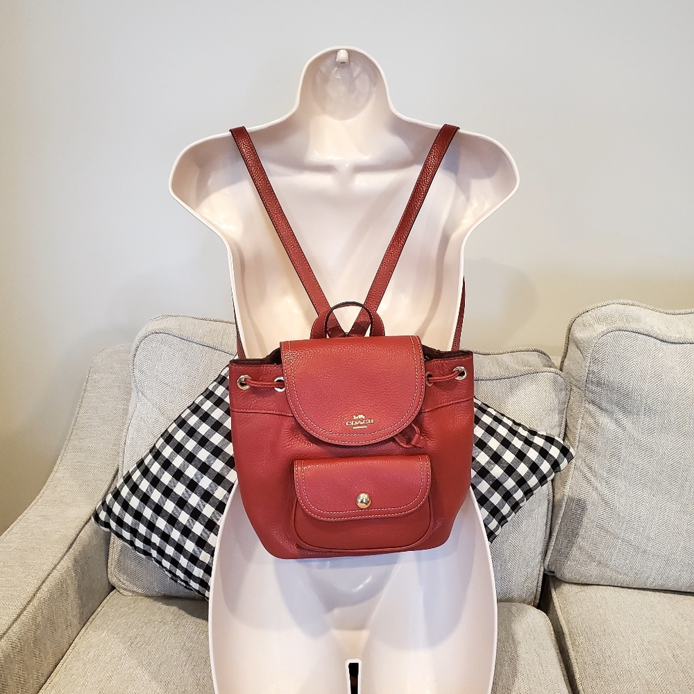 Brand New Coach Small Backpack Leather - Gem